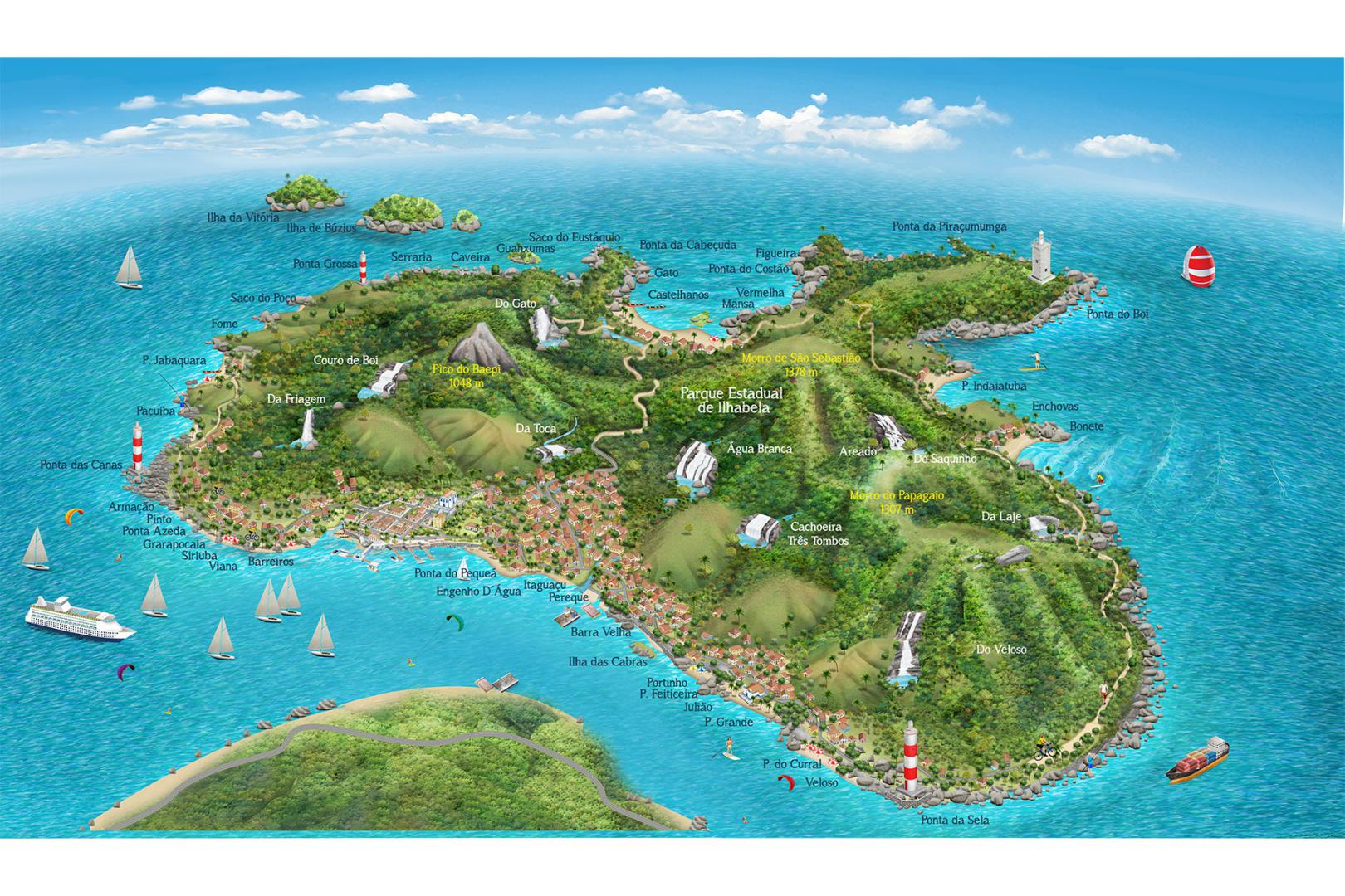 Criação de Mapas Turísticos Ilustrados - Roberto Torrubia