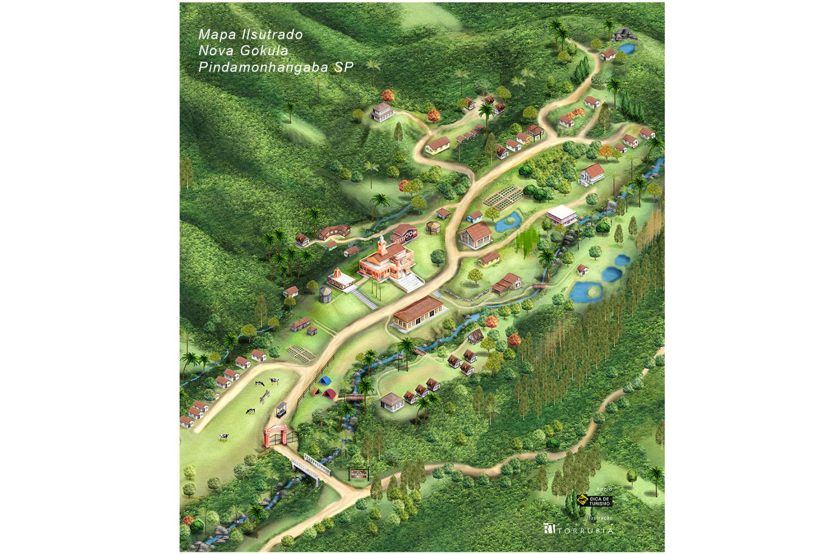 Criação de Mapas Turísticos Ilustrados - Roberto Torrubia