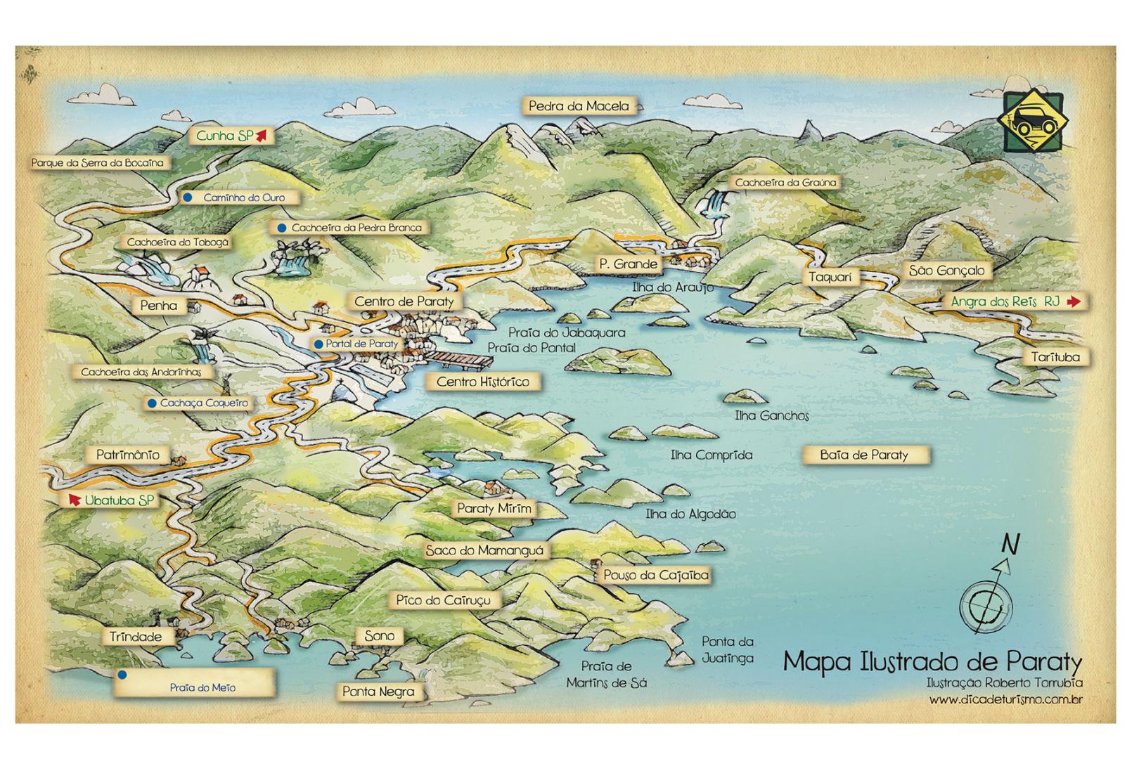 Criação de Mapas Turísticos Ilustrados - Roberto Torrubia