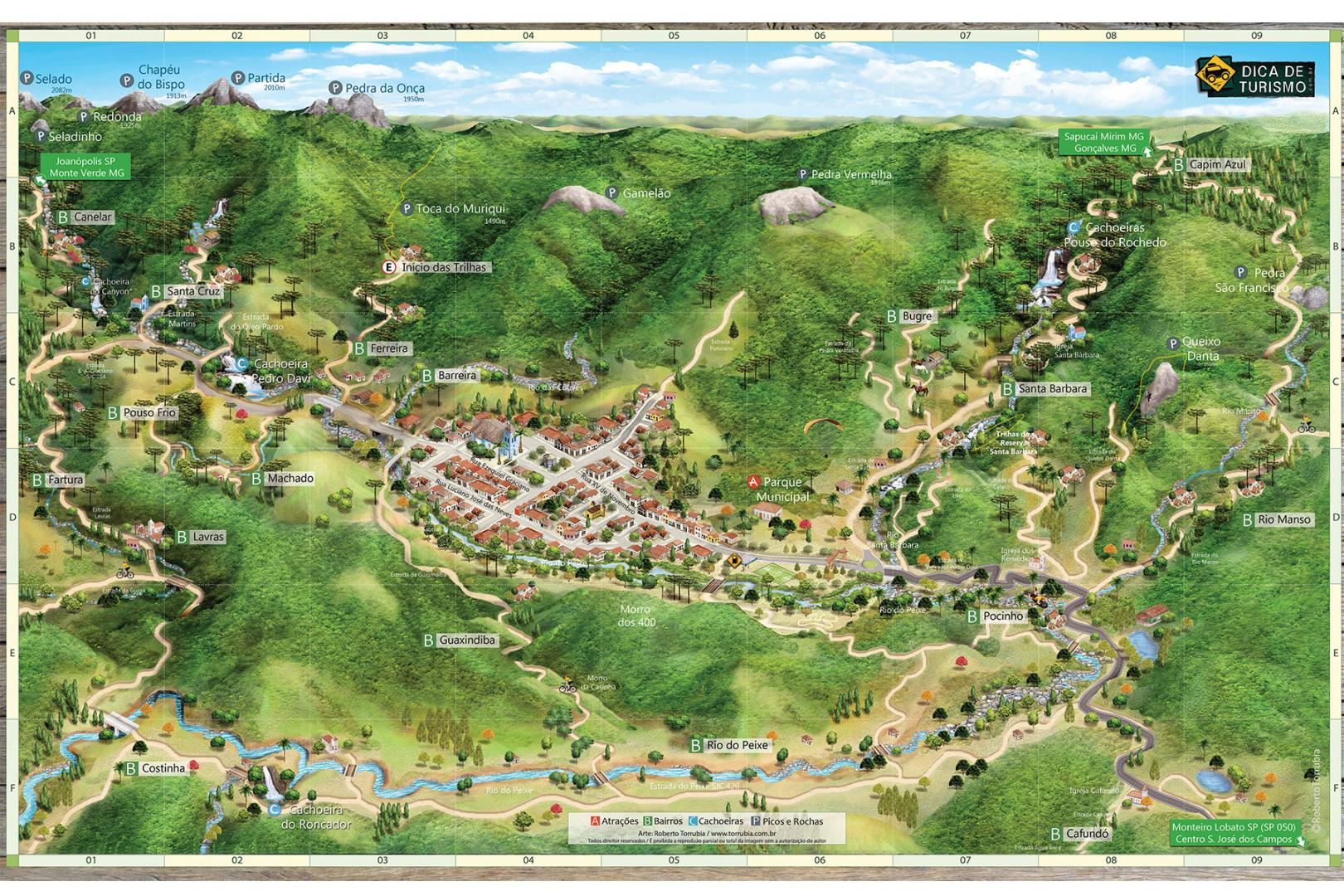 Criação de Mapas Turísticos Ilustrados - Roberto Torrubia