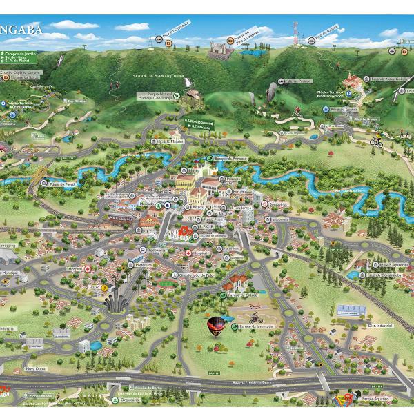 Criação de Mapas Turísticos Ilustrados - Roberto Torrubia